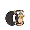 Cute Cartoon Animals Shaped Like Lowercase Letters | Alphabetimals