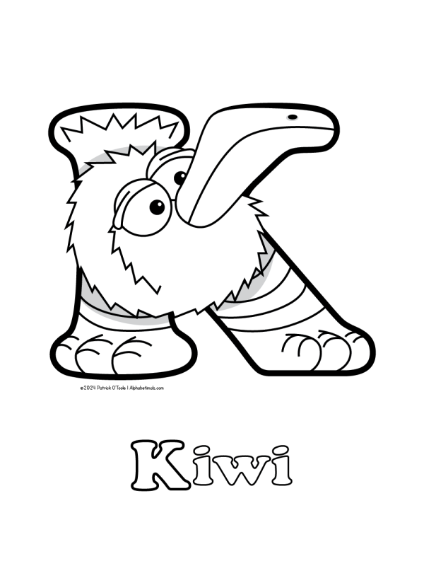 Letter K Animals Coloring Archives | Alphabetimals