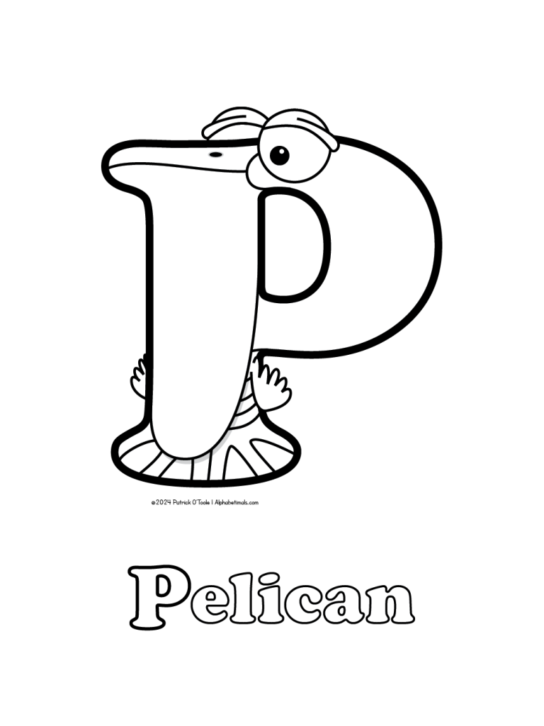 Letter P Animals Coloring Archives | Alphabetimals