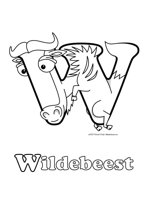 Letter W Animals Coloring Archives | Alphabetimals