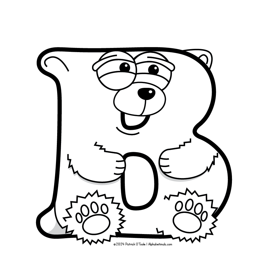 Free Coloring Pages Alphabetimals Free Coloring Pages Alphabetimals