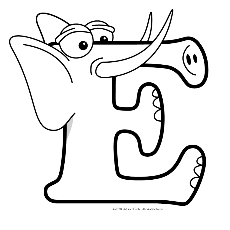 Animal Coloring Pages A-Z | Alphabetimals